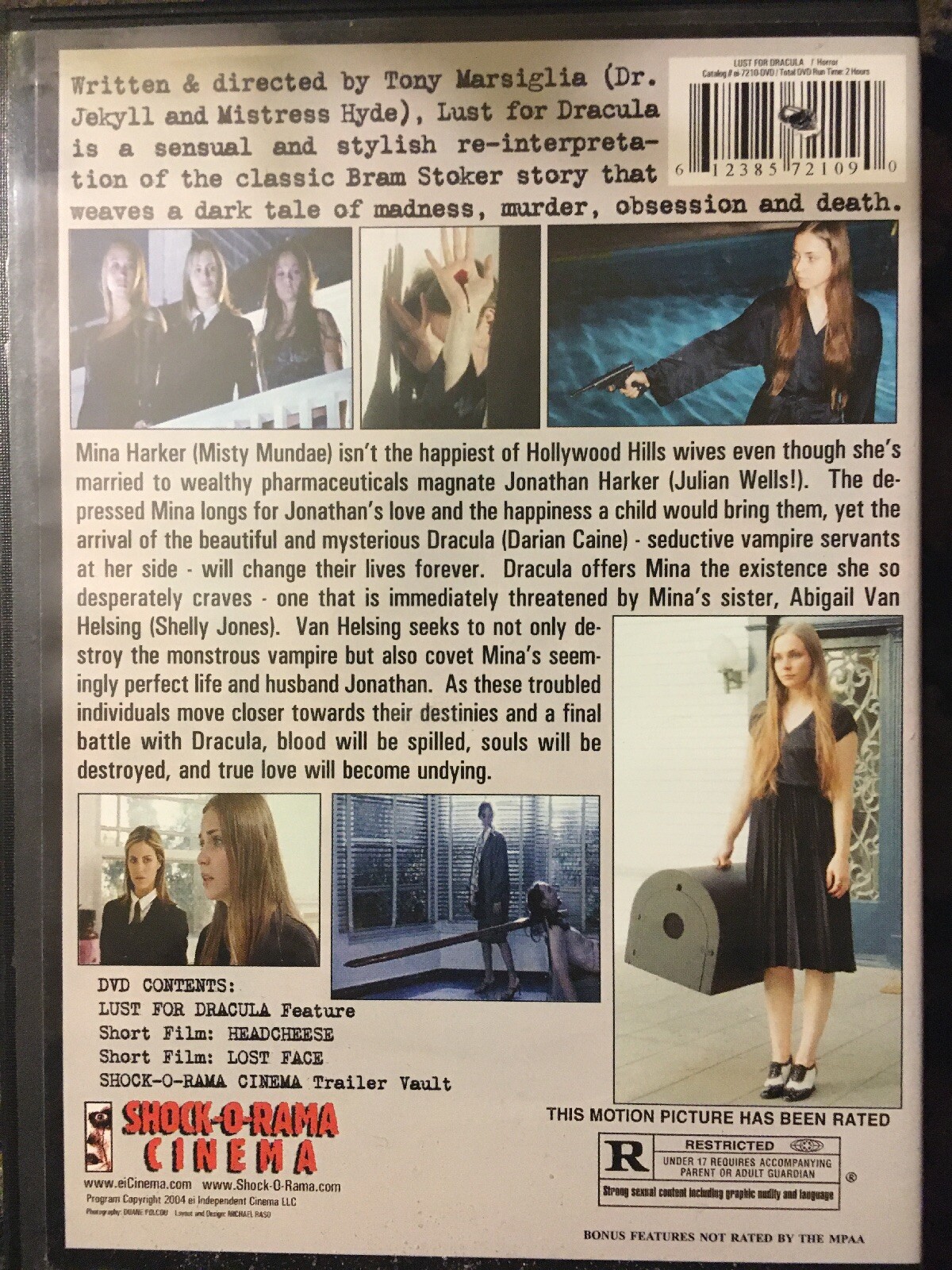 Lust For Dracula (DVD, 2004) Misty Mundae Lady Darian Caine Julian ...