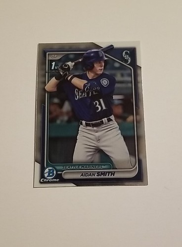 2024 Bowman Chrome ~ Aidan Smith ~ 1st Bowman #BCP-45 Seattle Mariners ...