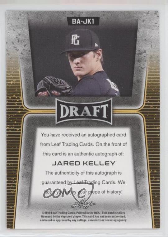 2020 Leaf Draft Auto Gold Jared Kelley #BA-JK1 Auto s2g | eBay