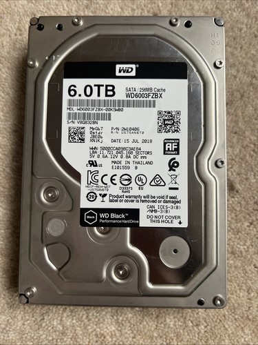 Western Digital 6TB WD Black WD6003FZBX HA710 SATA III 3.5 | eBay UK