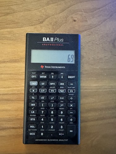 Texas Instruments BA II Plus Professional Advanced Business Analyst ...