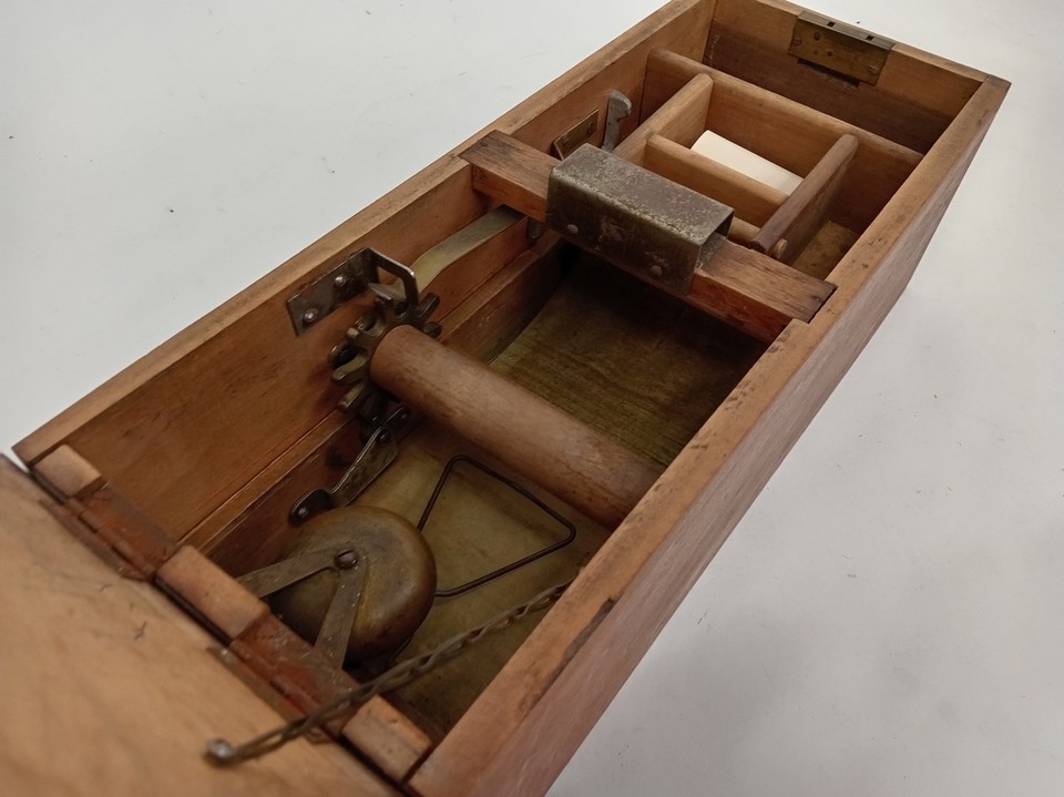 Antique Victorian Wooden British Cash Till Register w. Money Draw ...