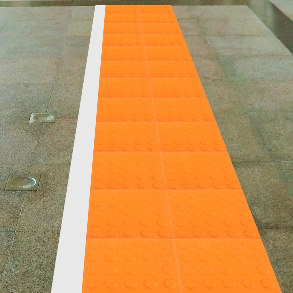 2 PCS Rubber Blind Board Assistance for The Low Vision Blinds Bumper ...