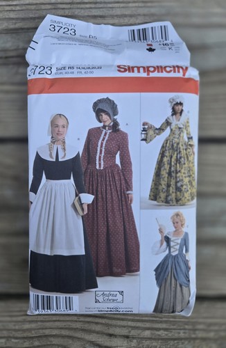 Simplicity 3723 Historical Dress Sewing Pattern Size 14-22 ...