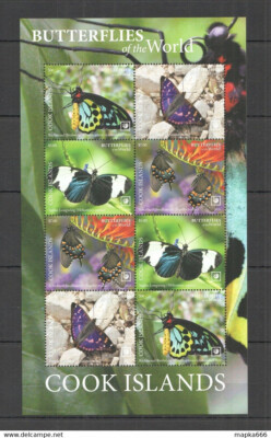 NW695 2020 COOK ISLANDS BUTTERFLIES FLORA & FAUNA SH MNH | eBay