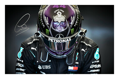 Lewis Hamilton Signed A4 Photo Print Autograph Formula 1 7 Times World ...