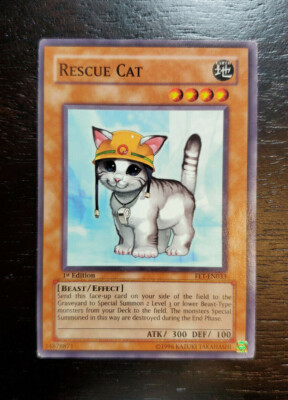 Yugioh Rescue Cat FET-EN033 Common 1st Edition LP Lightly Played | eBay