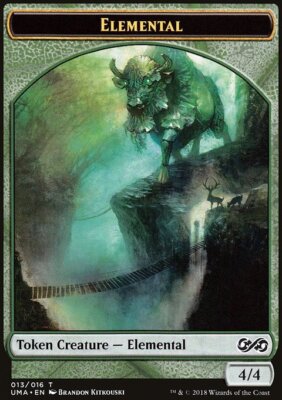MTG Magic the Gathering Token - Elemental (13/271) Ultimate Masters LP ...