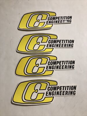 Vintage Competition Engineering Original Racing Decals Stickers - NOS ...