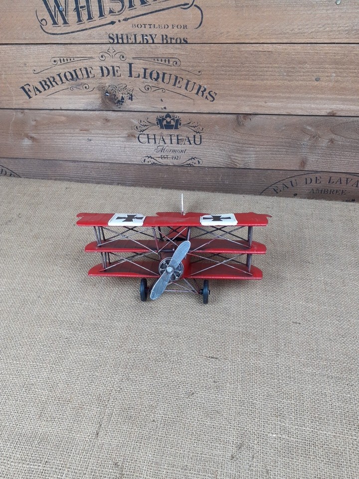 WW 1 Decorative Red Baron Triplane Aircraft Model | eBay