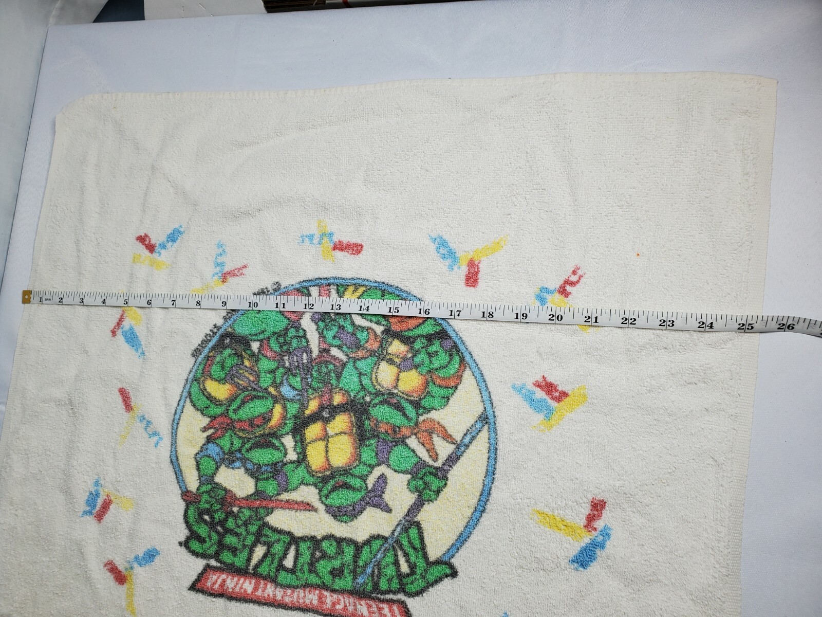 Vintage TMNT Teenage Mutant Ninja Turtles Beach Bathroom Towel 40X25 ...