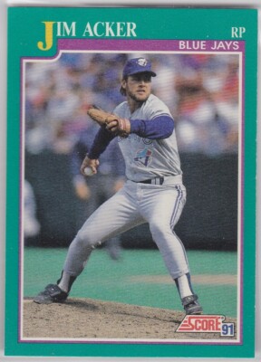 M) 1991 Score Baseball Trading Card - Jim Acker #122 | eBay