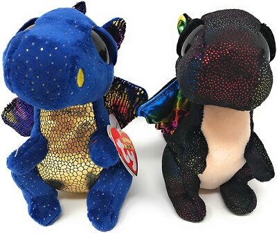 Ty Beanie Boos ️ Anora & Saffire Set of 2 Dragons 6" New MWMT's | eBay