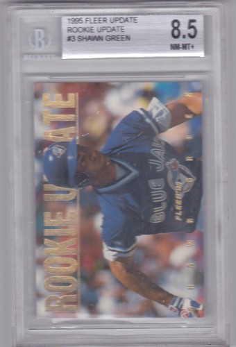 1995 FLEER UPDATE..SHAWN GREEN..ROOKIE UPDATE..BGS 8.5..NM-MT+..# 3 ...