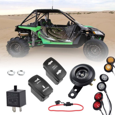 Universal Street Legal Kit Rocker Switch Horn Turn Signal Hazard Led ...