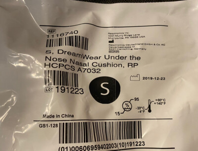 DreamWear Under the Nose Nasal Cushion HCPCS A7032 Size S New-Sealed ...