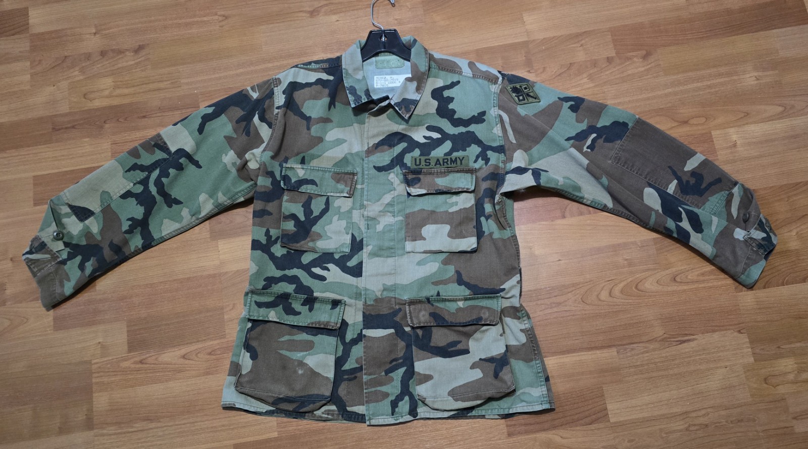 US Army Woodland BDU Field Jacket M81 Camo Mens Large… - Gem