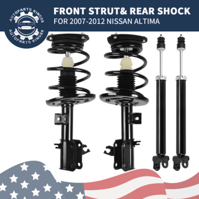 4PCS Front & Rear Struts Shocks Absorbers Assembly For 2007-2013 Nissan ...