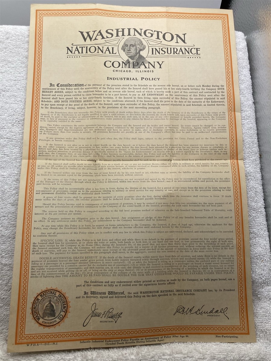 Washington National Insurance Company Cruz Insurance Group