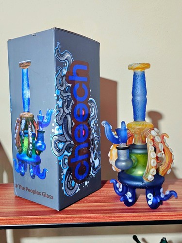 Cheech Glass 10" Octopus Glass Water Pipe Hookah Glass Pipe Bong Rig ...
