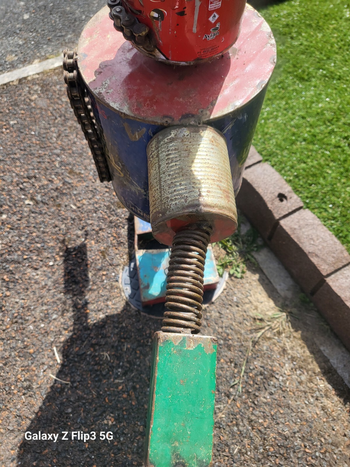 Vintage Scrap Metal Art Metal Micky Figure Cyborg Recycled Car Parts 31 ...