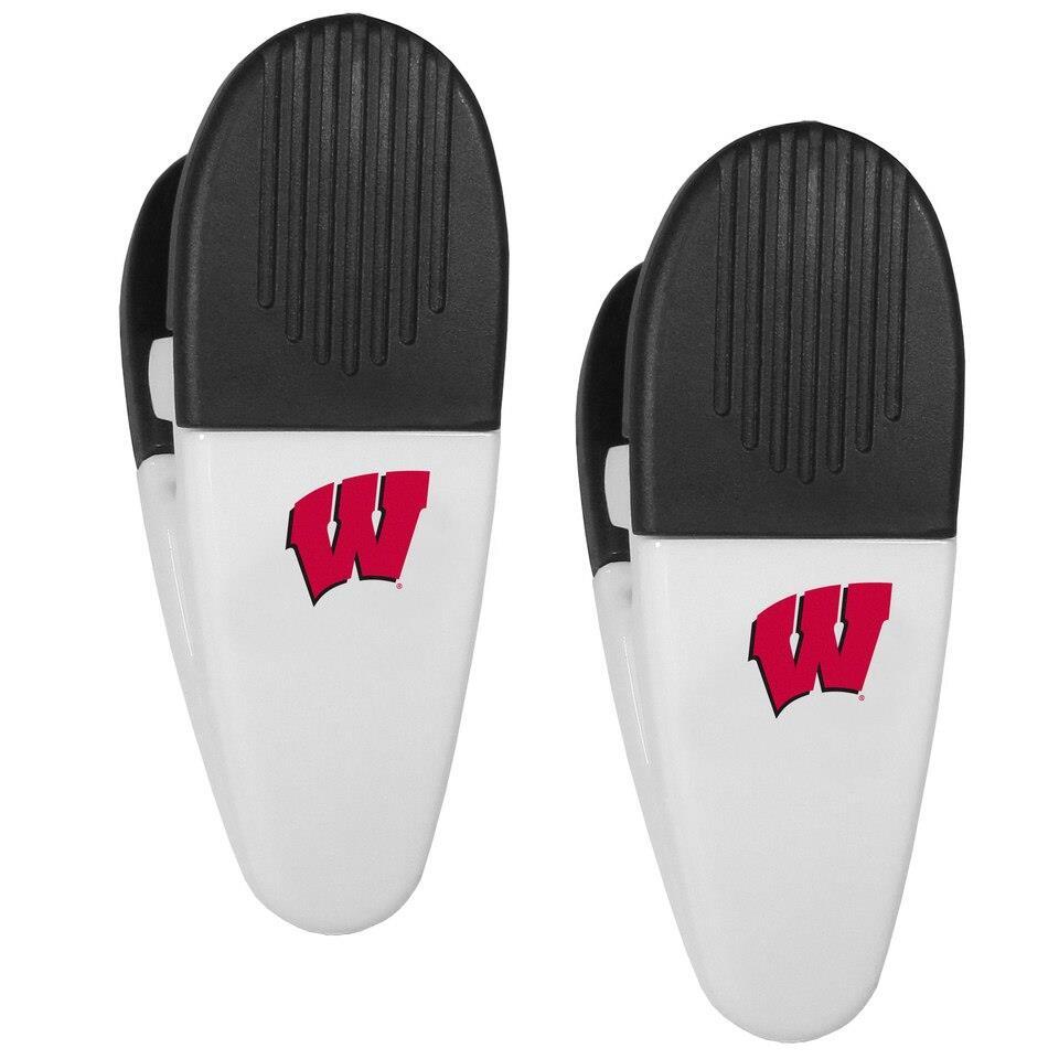 Wisconsin Badgers Magnetic Chip Clip 2 Pack [NEW] NCAA Bag Snack Treat ...