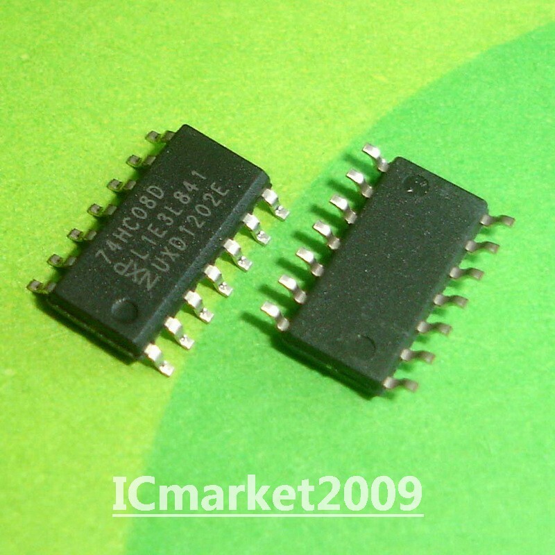 100 PCS 74HC08D SOP-14 74HC08 Quadruple 2-Input Positive-AND Gates SOIC ...
