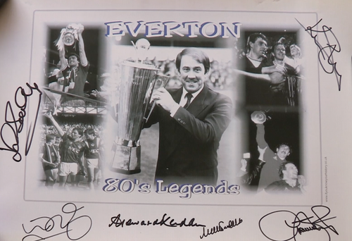EVERTON 80S LEGENDS PHOTO .SIZE 296 X 420 MM REDUCED IN PRICE | eBay ...