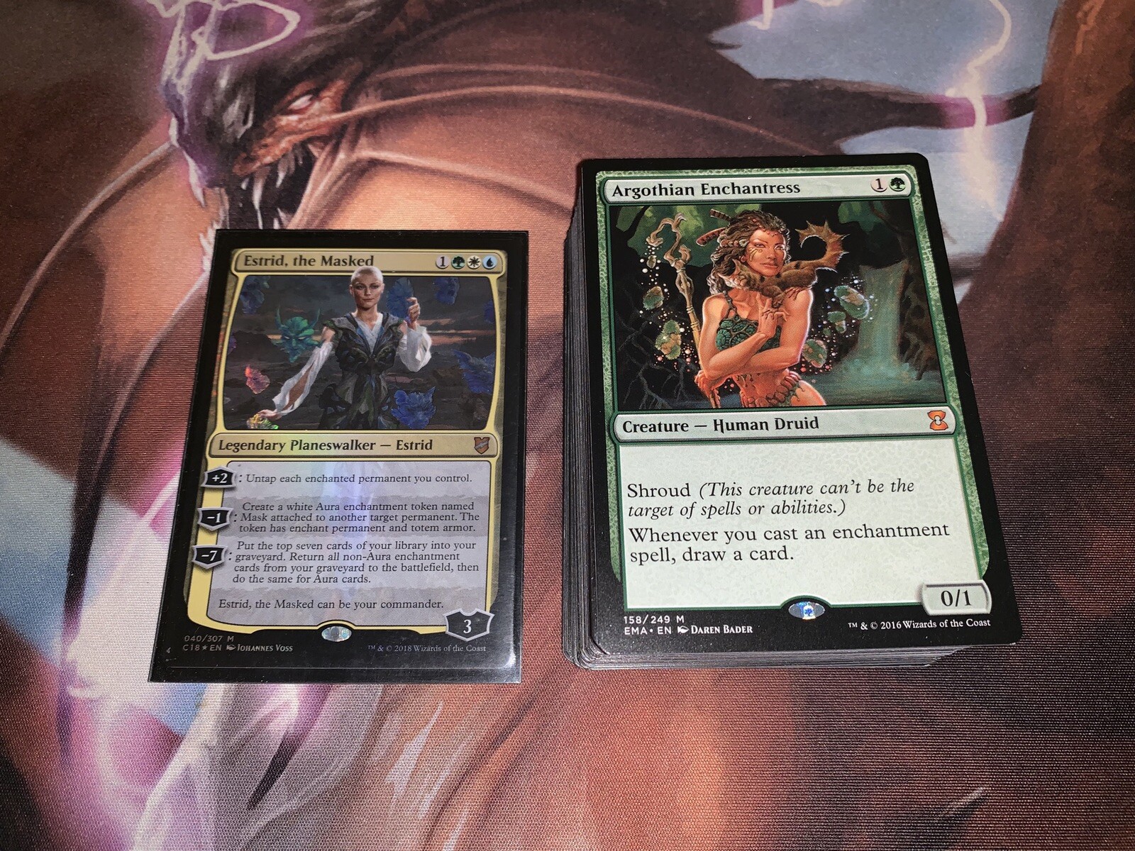 Mtg - *Estrid the Masked Enchantress EDH Deck* - Lots of Rares/Mythics ...