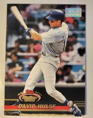 1993 Stadium Club First Day Production David Hulse Baseball Card KC ...