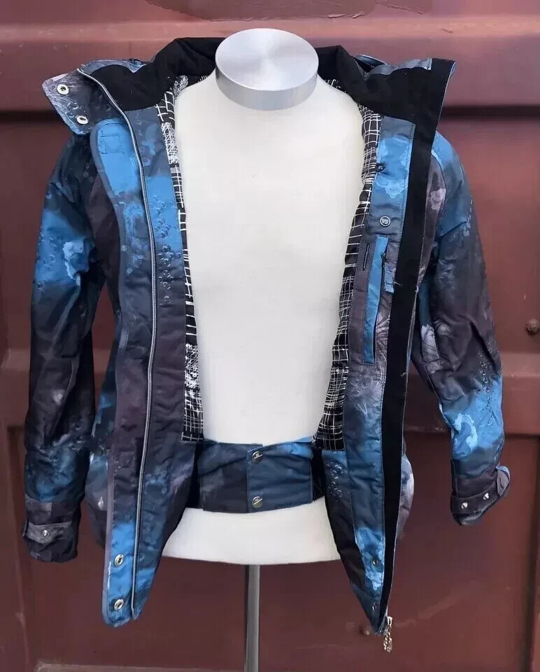 Powder Room 10K Ski Jacket Sz Small Blue cold weather coat | eBay