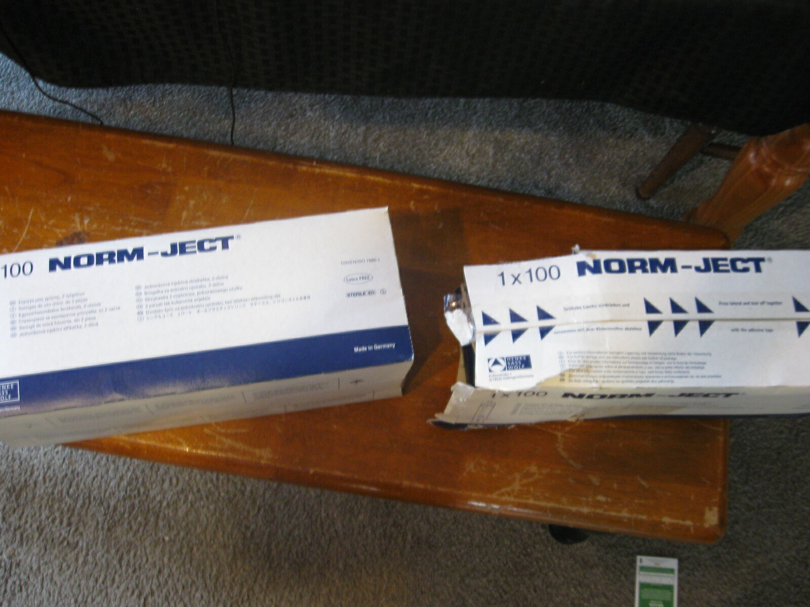 NEW LOT of 135 Norm Ject 10 ml 12 ml Plastic Syringe Luer Tip # 4100 ...