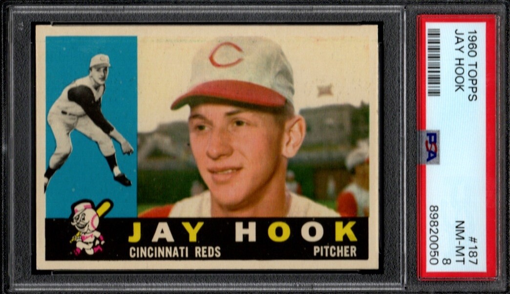 1960 Topps #187, Jay Hook, Reds, PSA 8, Nicely centered | eBay