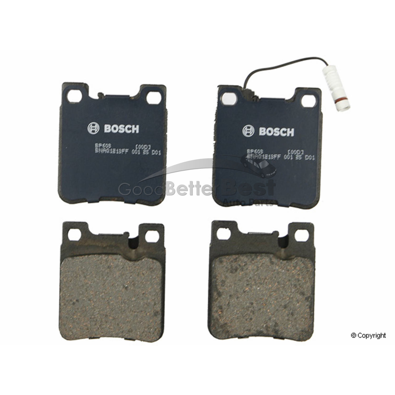 New Bosch Disc Brake Pad Set Rear BP603 0044209220 for Chrysler for ...