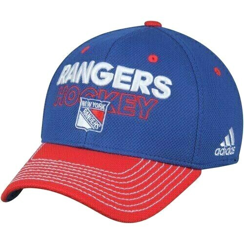 New York Rangers adidas NHL Official Locker Room Fitted Cap Hat - Size ...