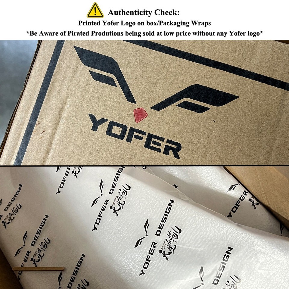 For 2022-24 11th Honda Civic Yofer V3 Glossy Black Front Bumper Lip ...