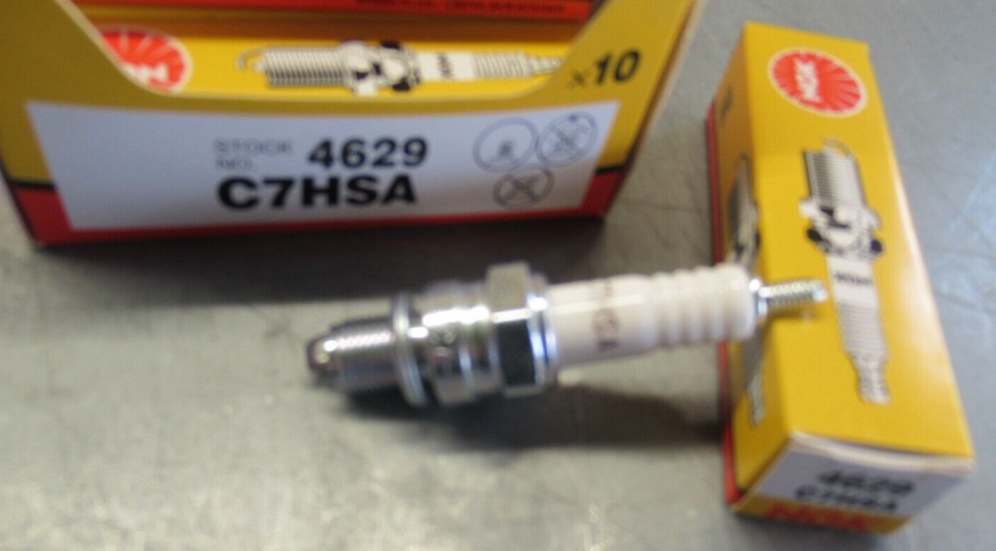 2x Plugs NGK C7HSA SPARK PLUG Stock 4629 USA SHIPPER GENUINE NGK -TWO ...
