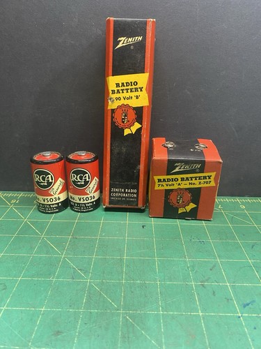 Vintage Radio Batteries Zenith Z-495 Z-707 RCA VS036 | eBay