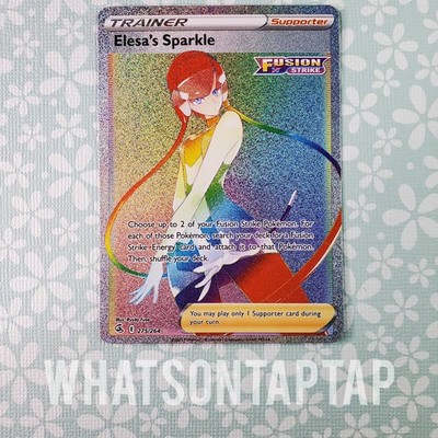 Pokemon Card Elesas Sparkle 275/264 Secret Rare Sword Shield Fusion ...