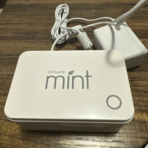 Silhouette Mint Custom Stamp Maker Mini Printer Portable White w/ Power ...