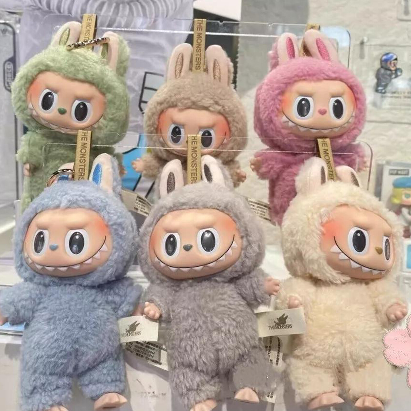 POP MART LABUBU The Monsters Etciting Macaron Plush Dolls Figure Toys ...