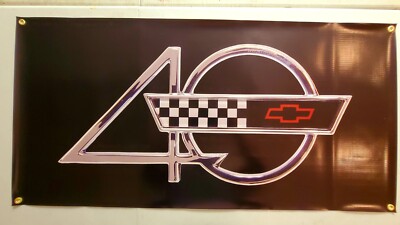 Big Vinyl Banner Corvette C4 40th Cutaway sign poster racing 4'x2' | eBay