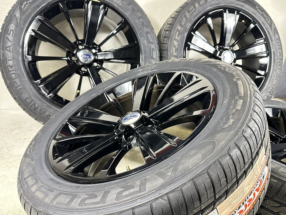 20" Ford Explorer Gloss Black wheels rims Tires OEM set 2011-2019 10183 ...