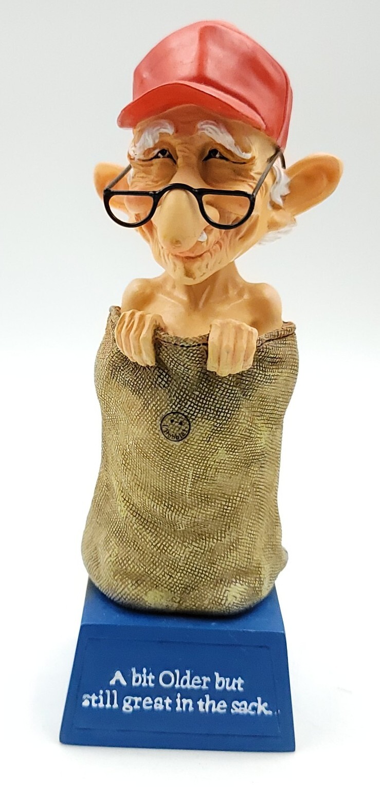 Coots #12654 Senior Citizen Figurine Westland "In The Sack" Bobblehead ...