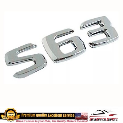 S63 Emblem Logo Decal Trunk Lid S New Rear Body Trim Emblem | eBay