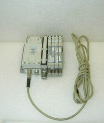 FESTO MPA-CPI-VI VALVE TERMINAL INTERFACE WITH FOUR FESTO 533347 ...