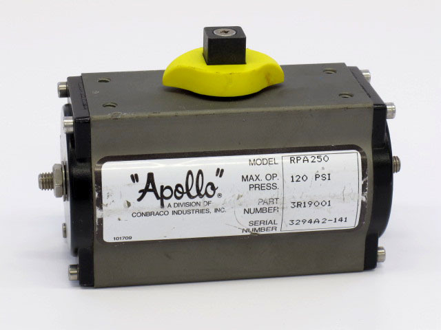 APOLLO USED Pneumatic Valve Actuator Model: RPA250 Part Number: 3R19001 ...