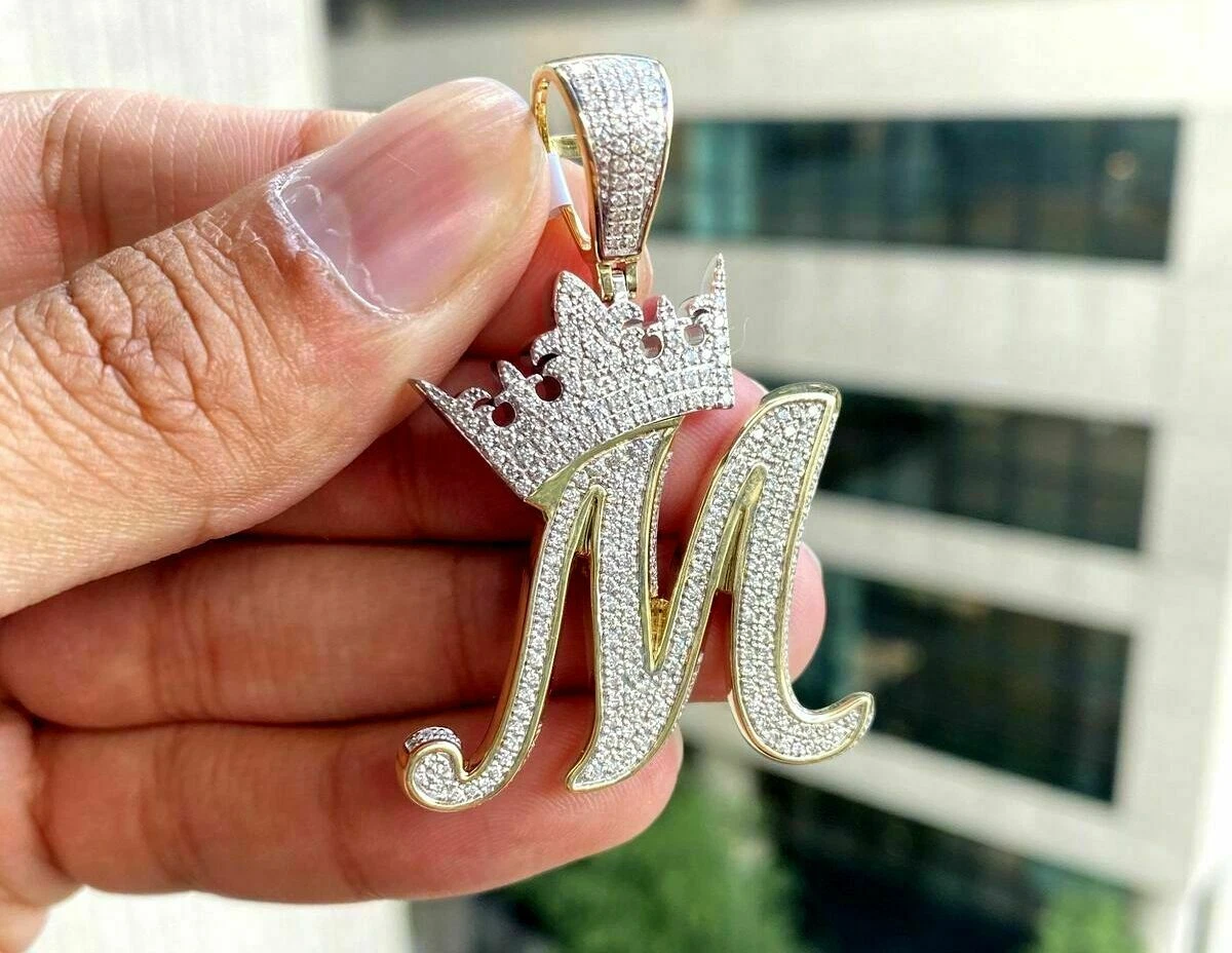 Letter M Gold And Diamond
