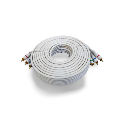 100ft HDTV Component Video Digital TV Triple RCA Shielded 3 - White | eBay