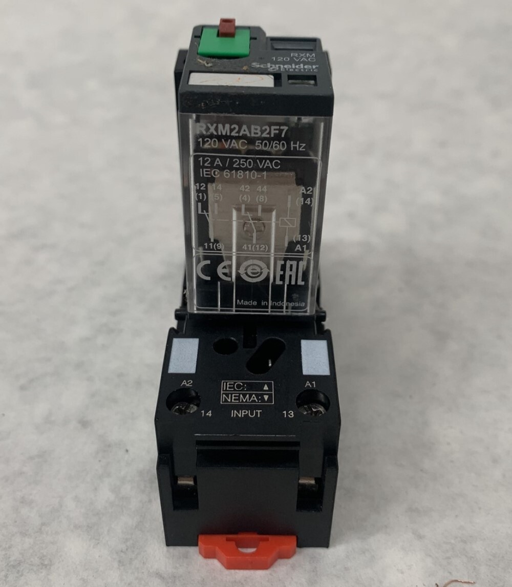 (Lot of 2) Schneider RXM2AB2F7 Electric Relay w/ RXZE2S108M Base | eBay
